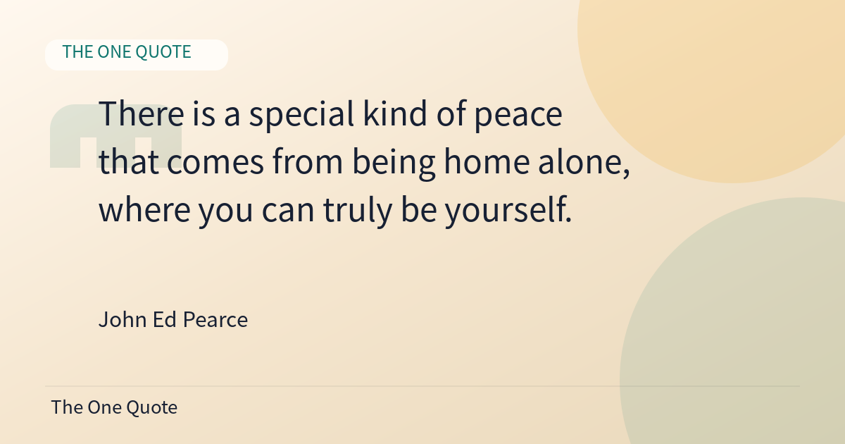Quotes About Inner Peace: "There is a special kind of peace that comes ...